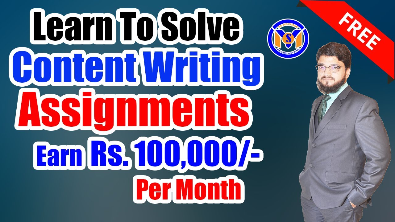 Learn to Solve Content Writing Assignments Free | Content Writing ...