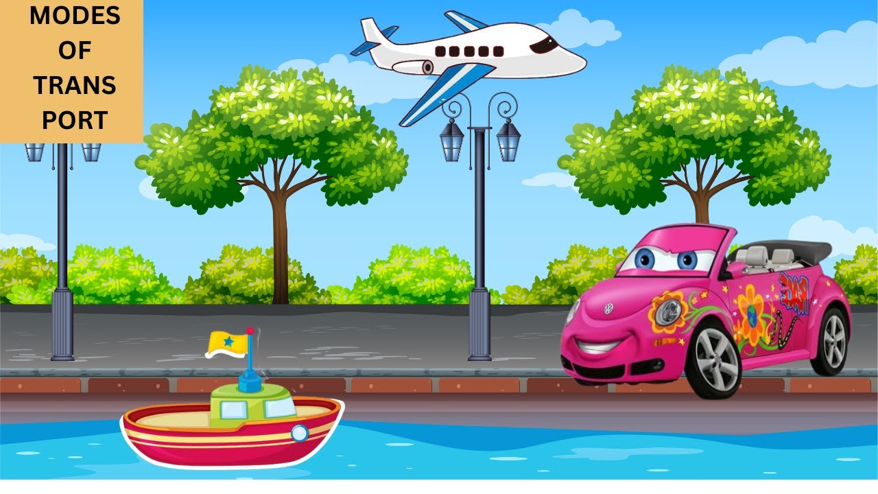 Means of Transport For Children / Land Water Air Transport For Kids ...