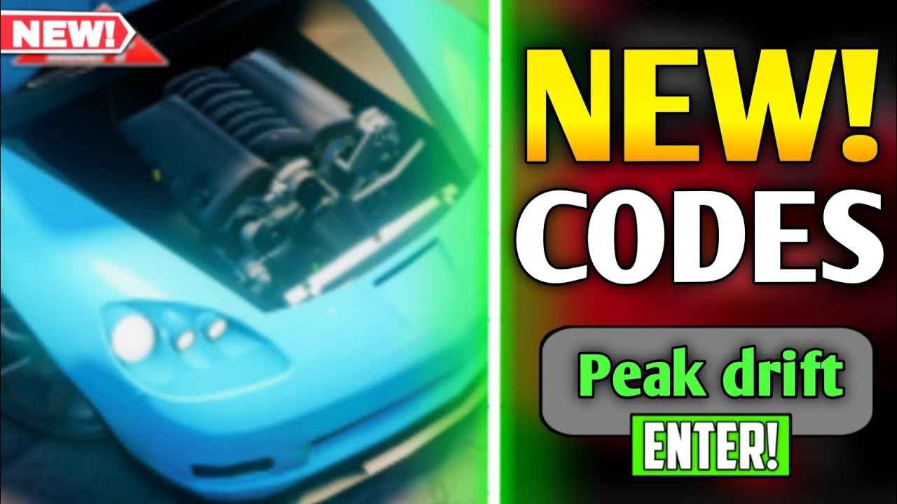 PEAK DRIFT CODES 2022 | ROBLOX PEAK DRIFT NEW CODES 2022 (DECEMBER) - YouTube