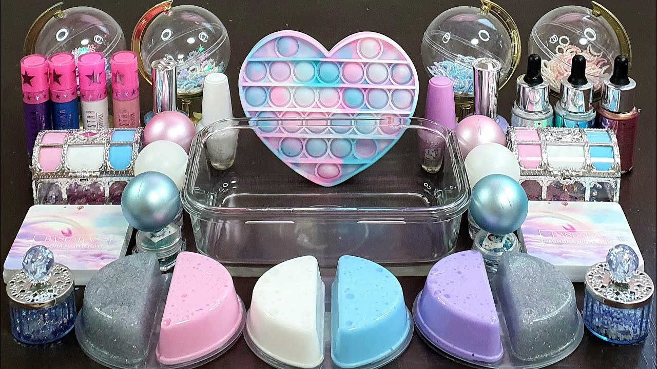 Pastel Slime Mixing Random Into Slime! Satisfying Slime Video ASMR ...