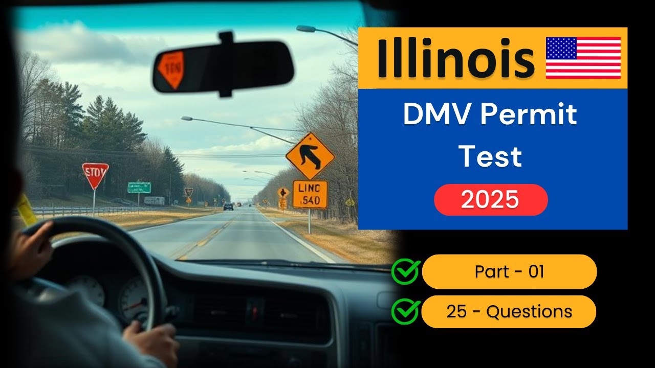 Illinois DMV Written Test 2025 | Illinois DMV Permit Test 2025 ...