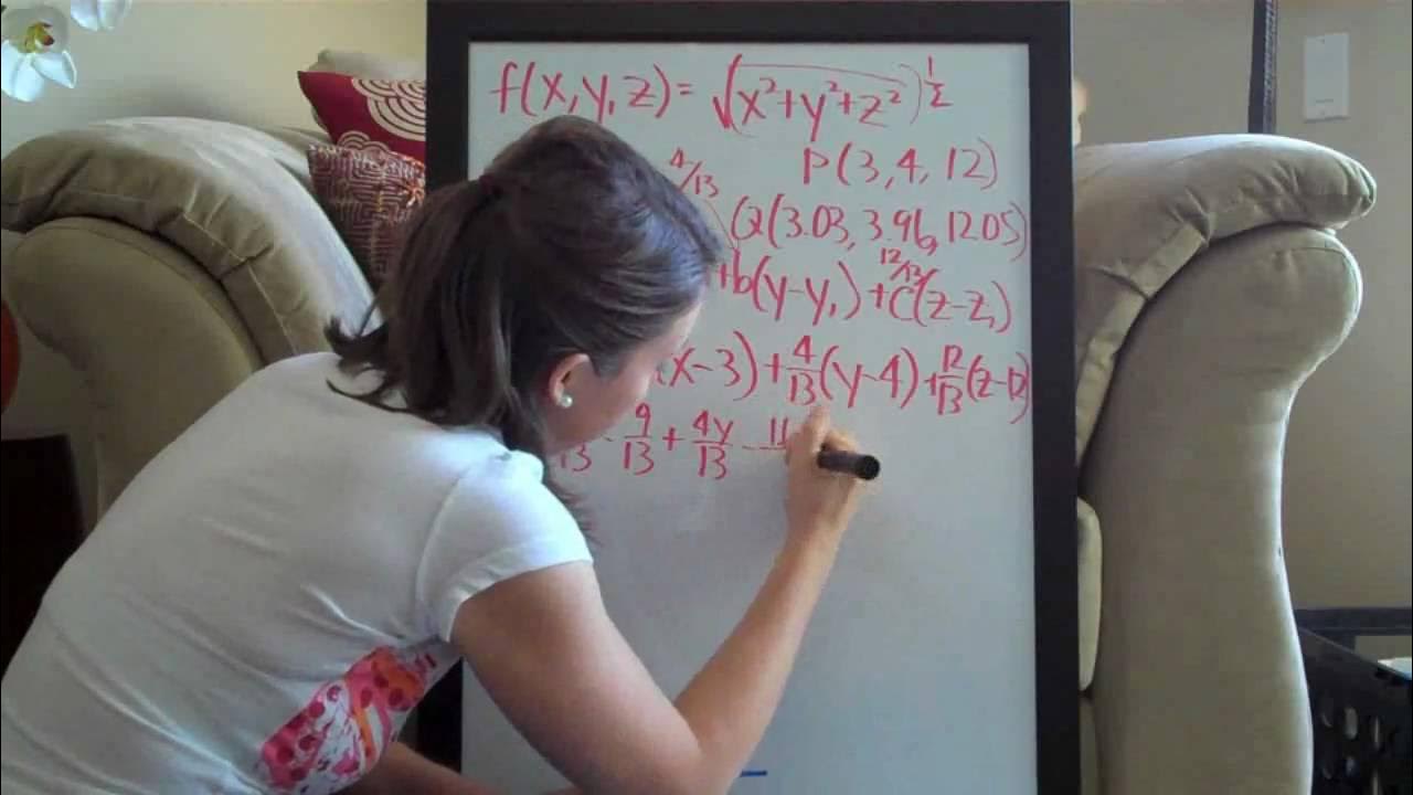 Linear Approximation in Two Variables Example 5 PART 2/2 (KristaKingMath) - YouTube