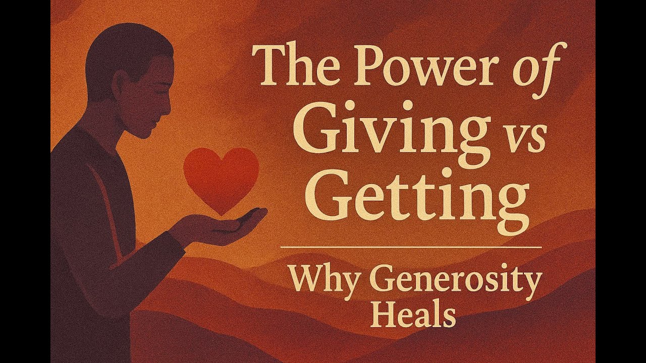 The Power of Giving vs Getting | Why Generosity Heals - YouTube