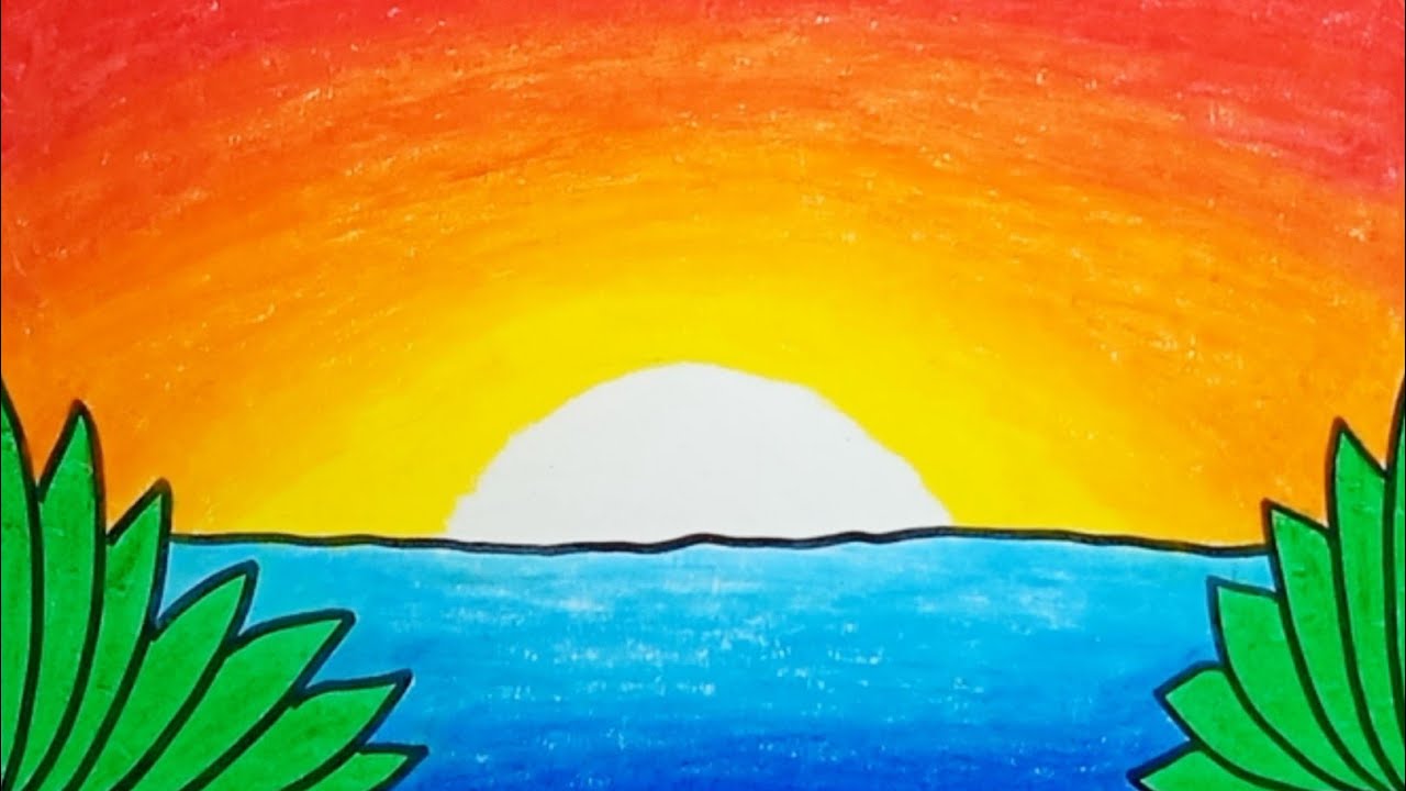 How To Draw Nature Scenery Easy Step By Step |Drawing Nature Scenery ...