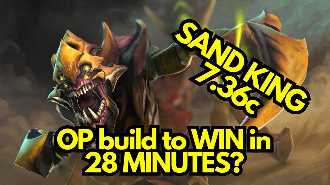 Sand King can DESTROY any offlane with this ANCIENT build! Watch this ...