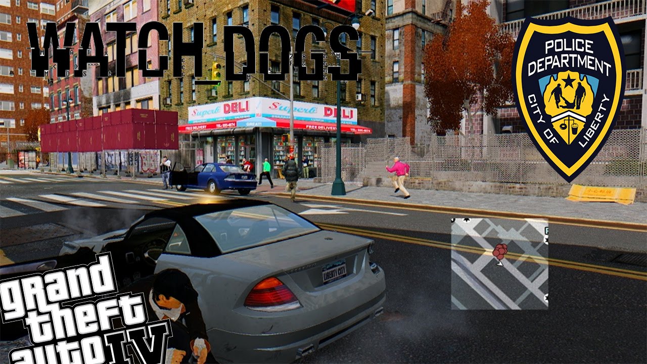 Grand Theft Auto 4 - Full Watch_Dogs Mod LCPDFR Police Patrol! - YouTube