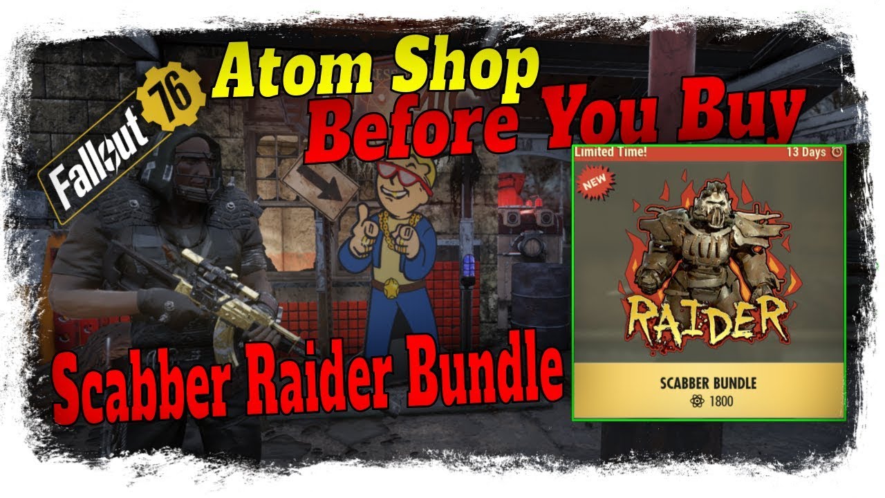 Fallout 76 Scabber Raider Bundle (Review) - Atom Before You Buy - YouTube