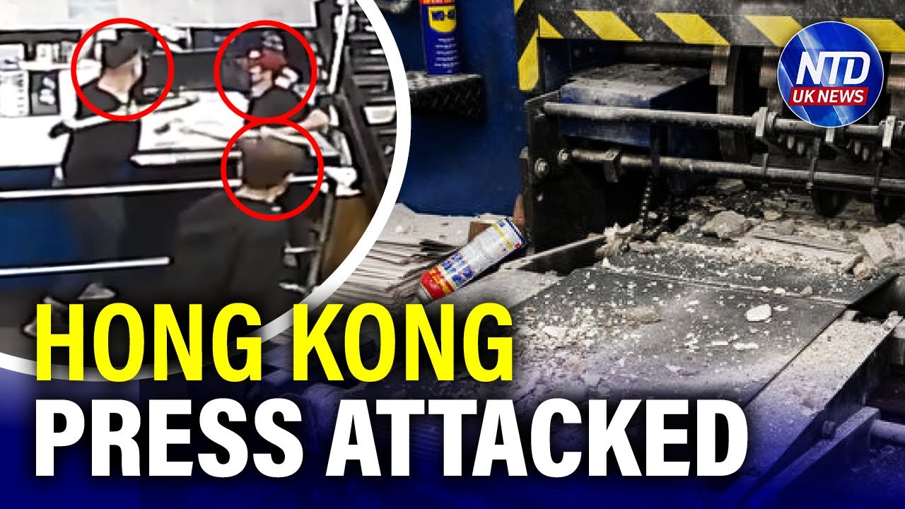 Independent Hong Kong Newspaper’s Printing Press Smashed | NTD UK News ...
