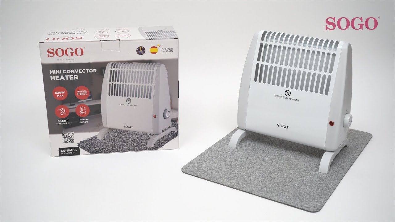 SOGO SS 18405 - CALEFACTOR MINI CONVECTOR | MINI CONVECTOR HEATER 520W ...