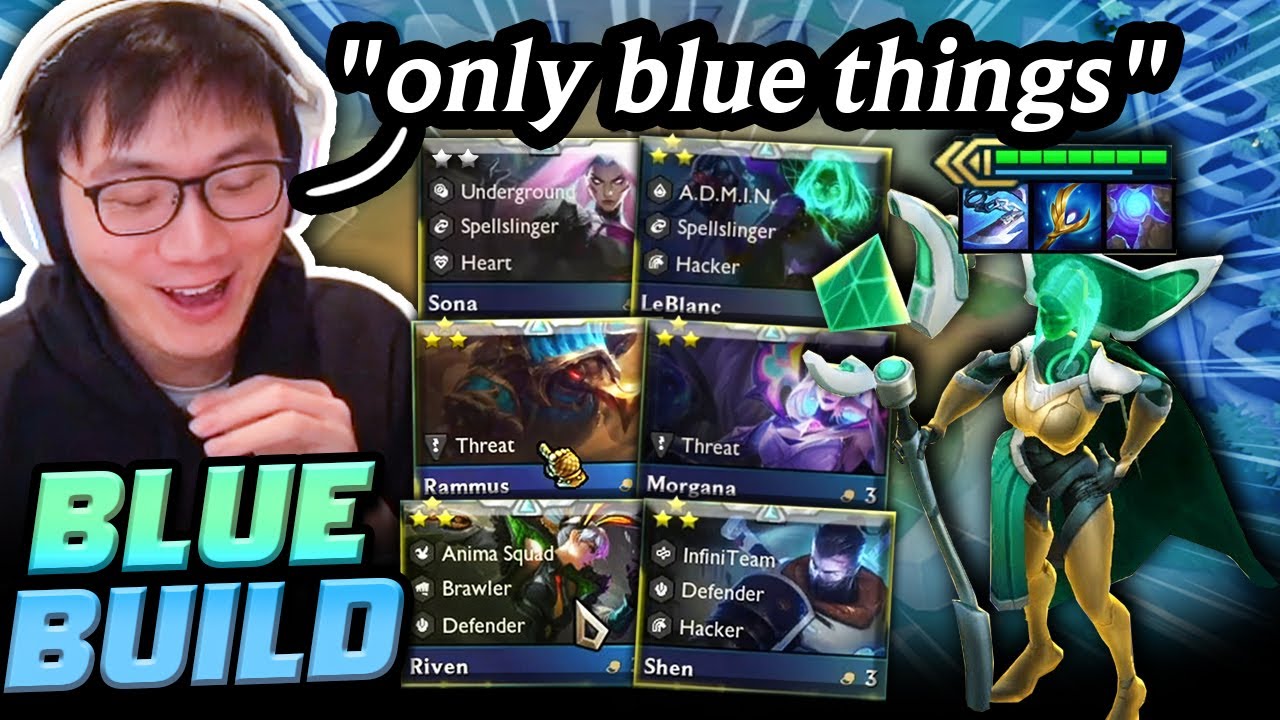 TFT But I Only Build And Buy Blue Things - YouTube