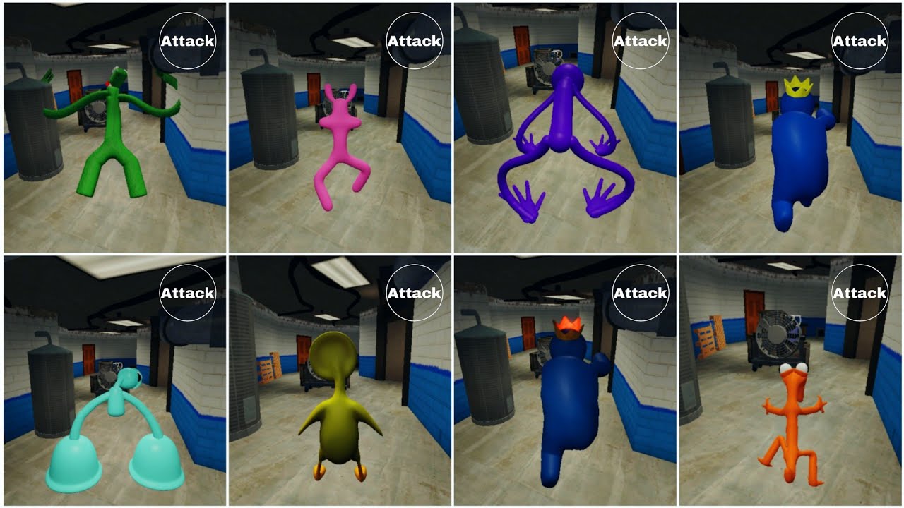 rainbow friends 1 roleplay l withered blue red pink old yellow orange ...