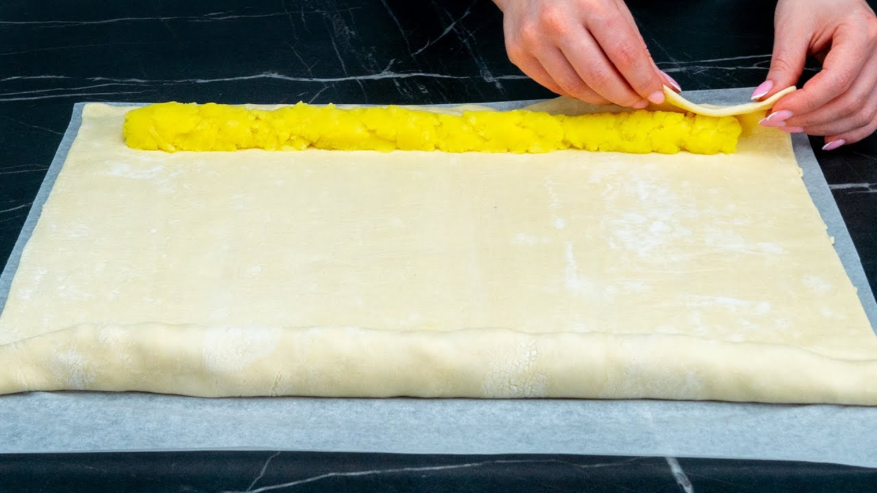 You will do it daily! Puff pastry appetizer, better than pizza! - YouTube