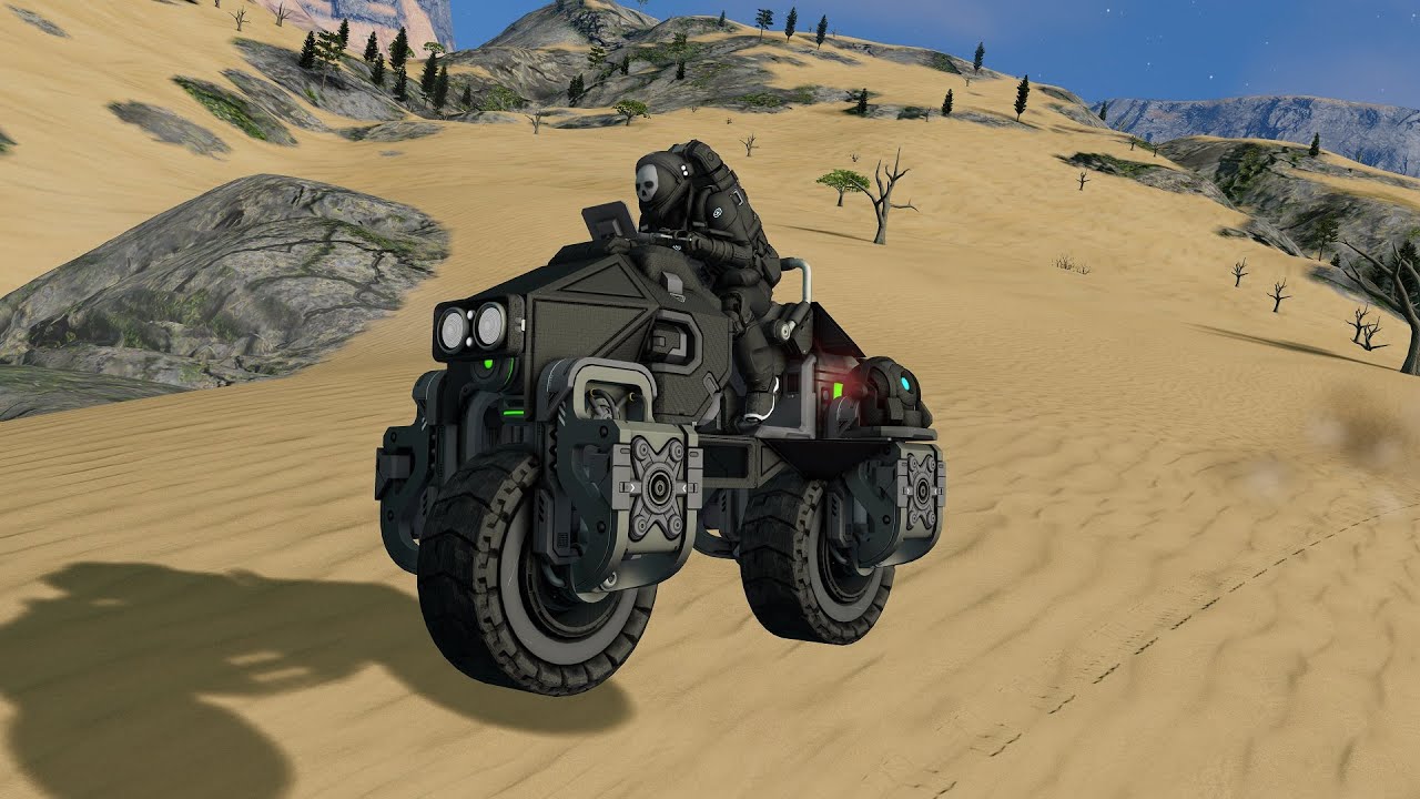 Space Engineers - Tiny Motorbike Performance Showcase - YouTube