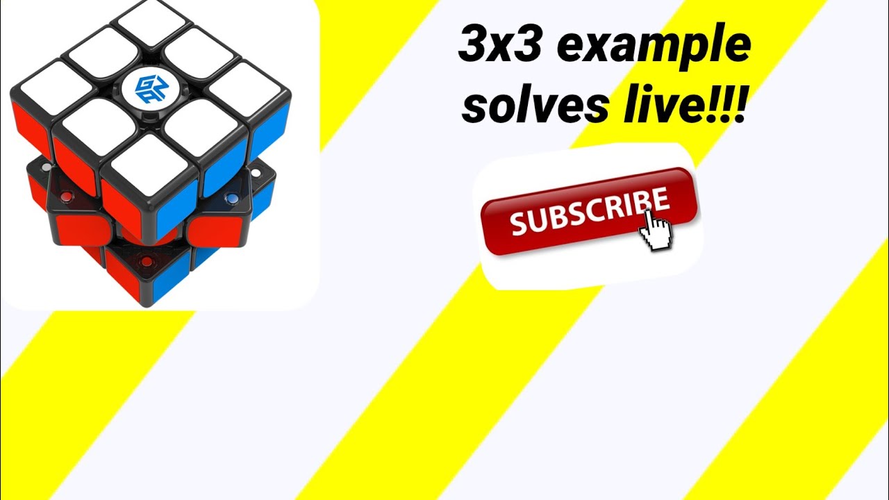 3x3 advanced example solves - YouTube