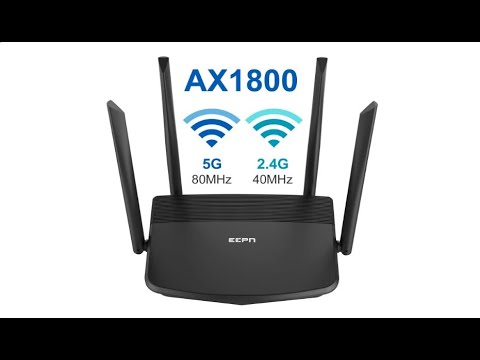 ECPN WiFi 6 Router AX1800 Wireless WiFi Router, 5 Ghz Dual-Band Smart ...