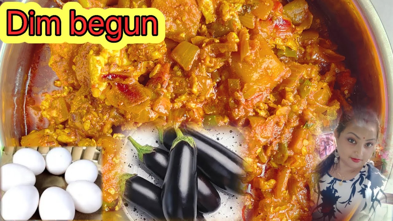 # Dim begun ar ai recipe ta 10 minute a toiri hoi jabe .. dinner ai ...