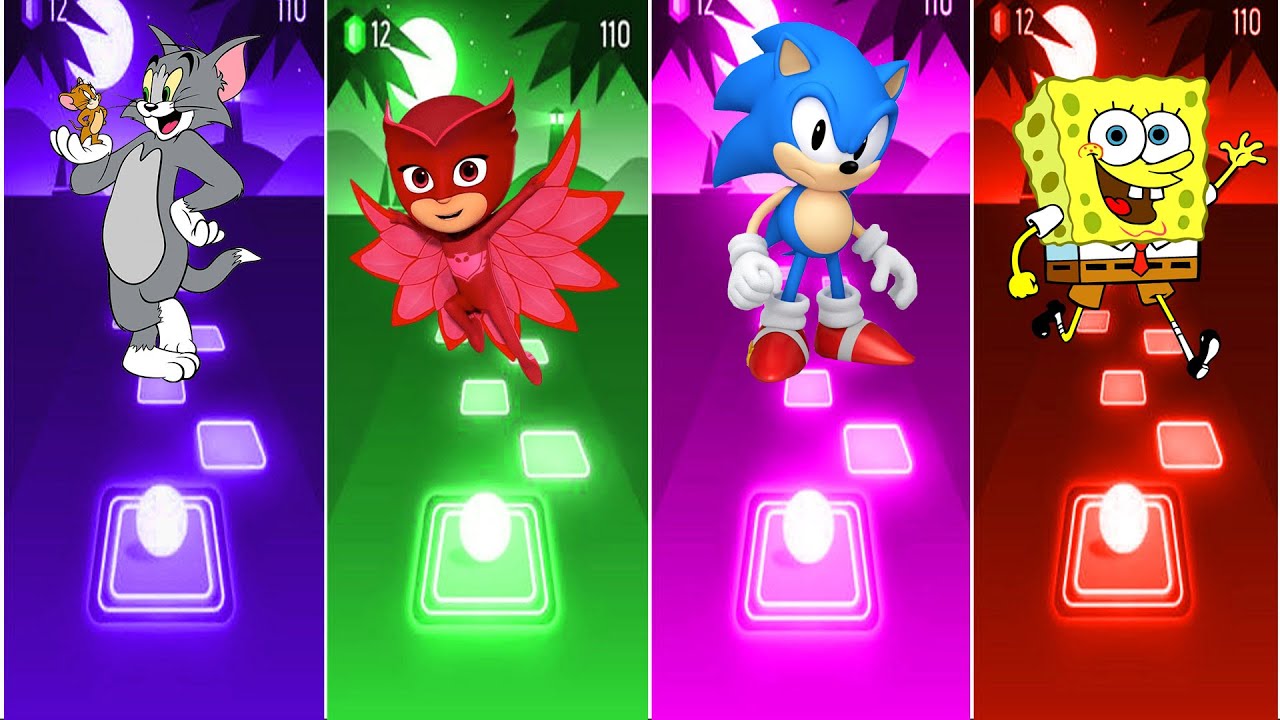 Tom&Jerry 🆚 Pj Masks Owlette 🆚 Sonic 🆚 SpongeBob Squarepants. 🎶 Who ...