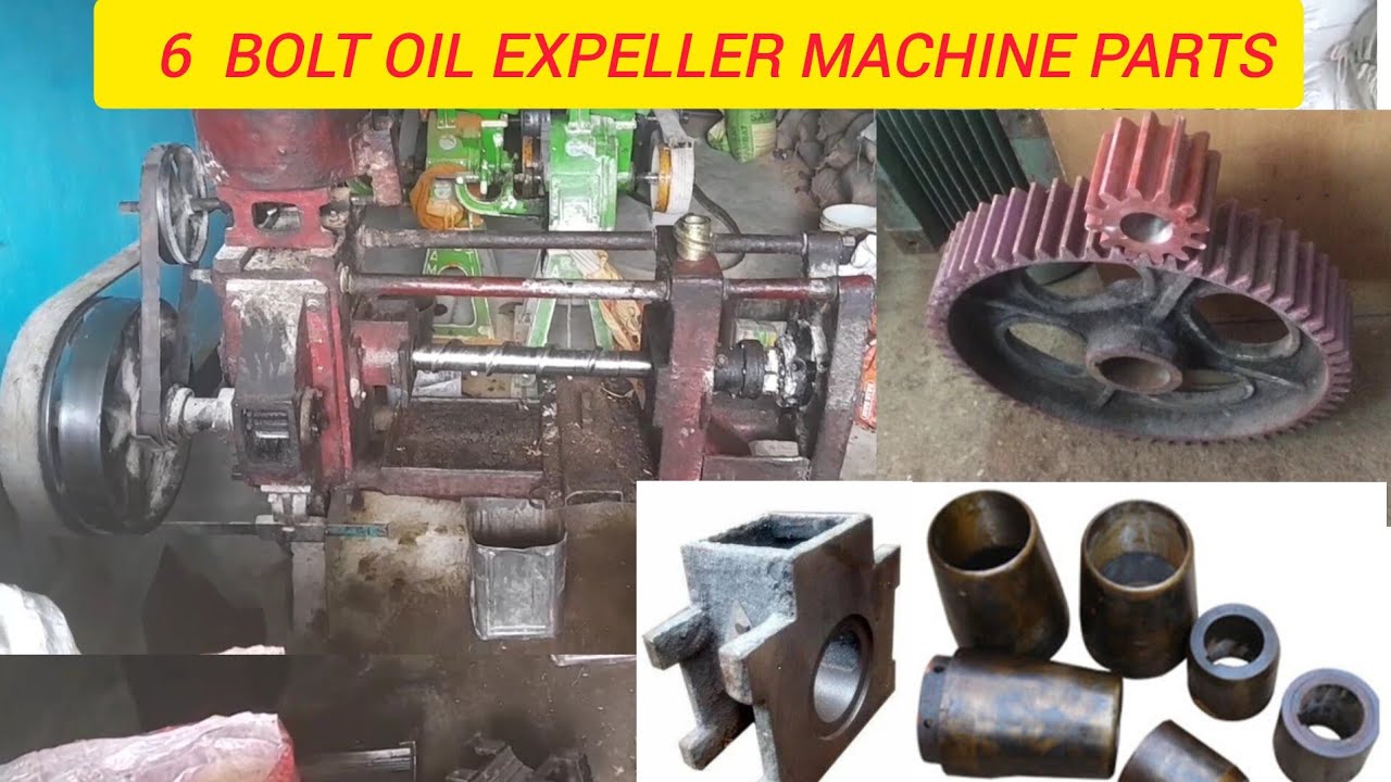 6 bolt oil expeller parts |6 bolt oil expeller machine capacity - YouTube