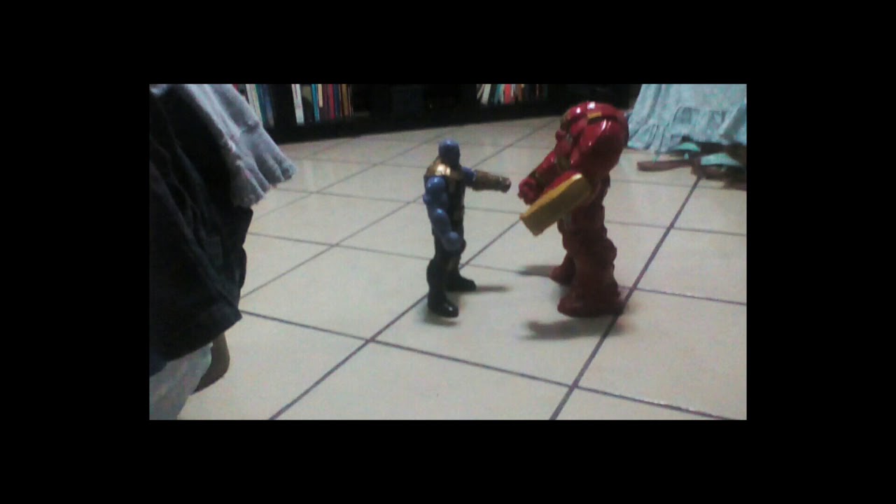 hulk Hulkbuster vs thanos/Stop Motion - YouTube