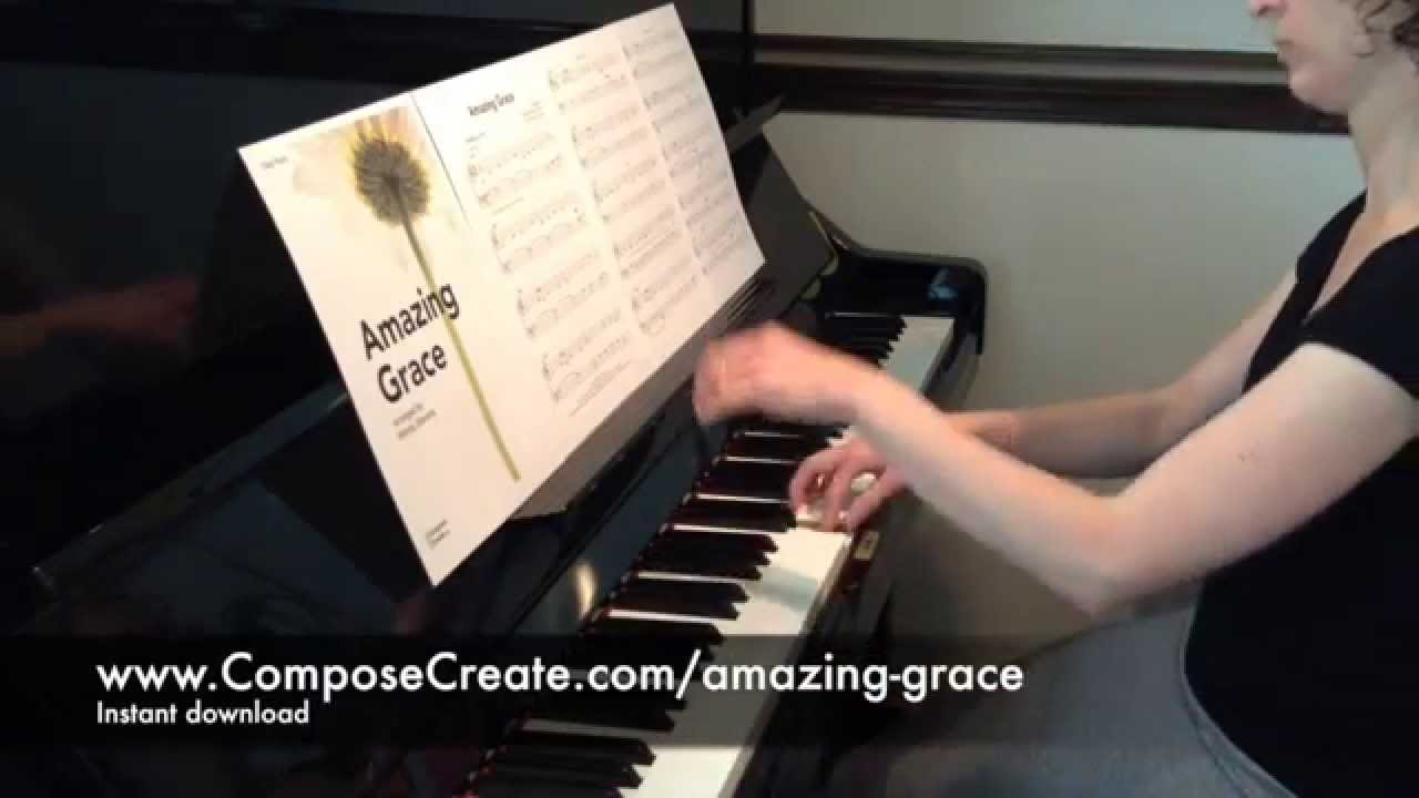 Amazing Grace - Easy Piano Hymn - YouTube