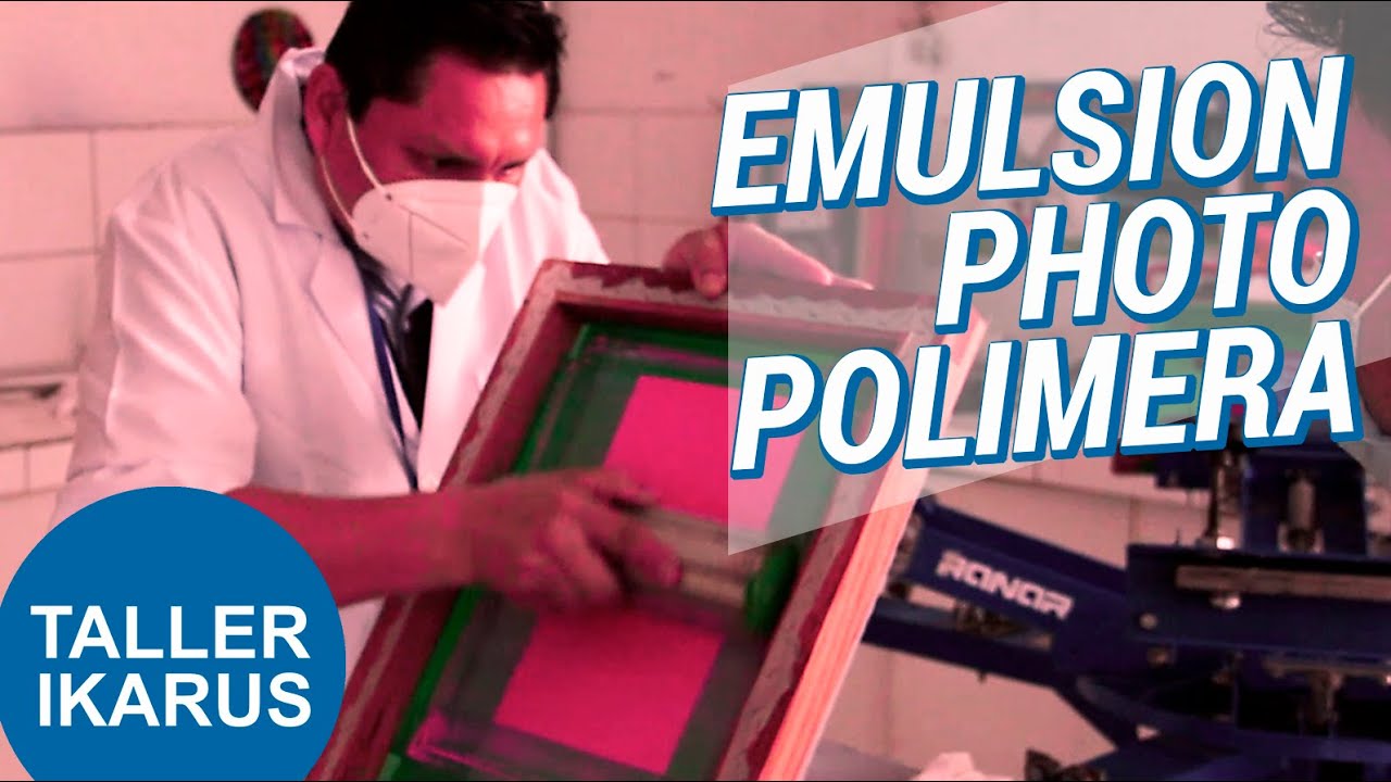 Como usar una emulsión photopolimera para serigrafía. Fotograbado - YouTube