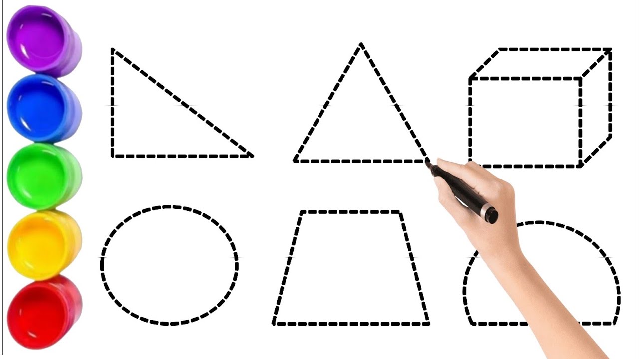 shape song preschoool drawing shape song - YouTube