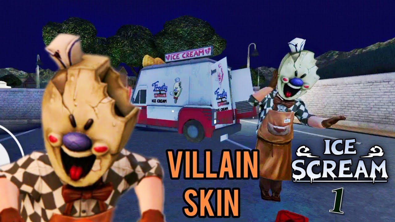 Ice Scream Part 1 Villain Skin Mod Gameplay - YouTube