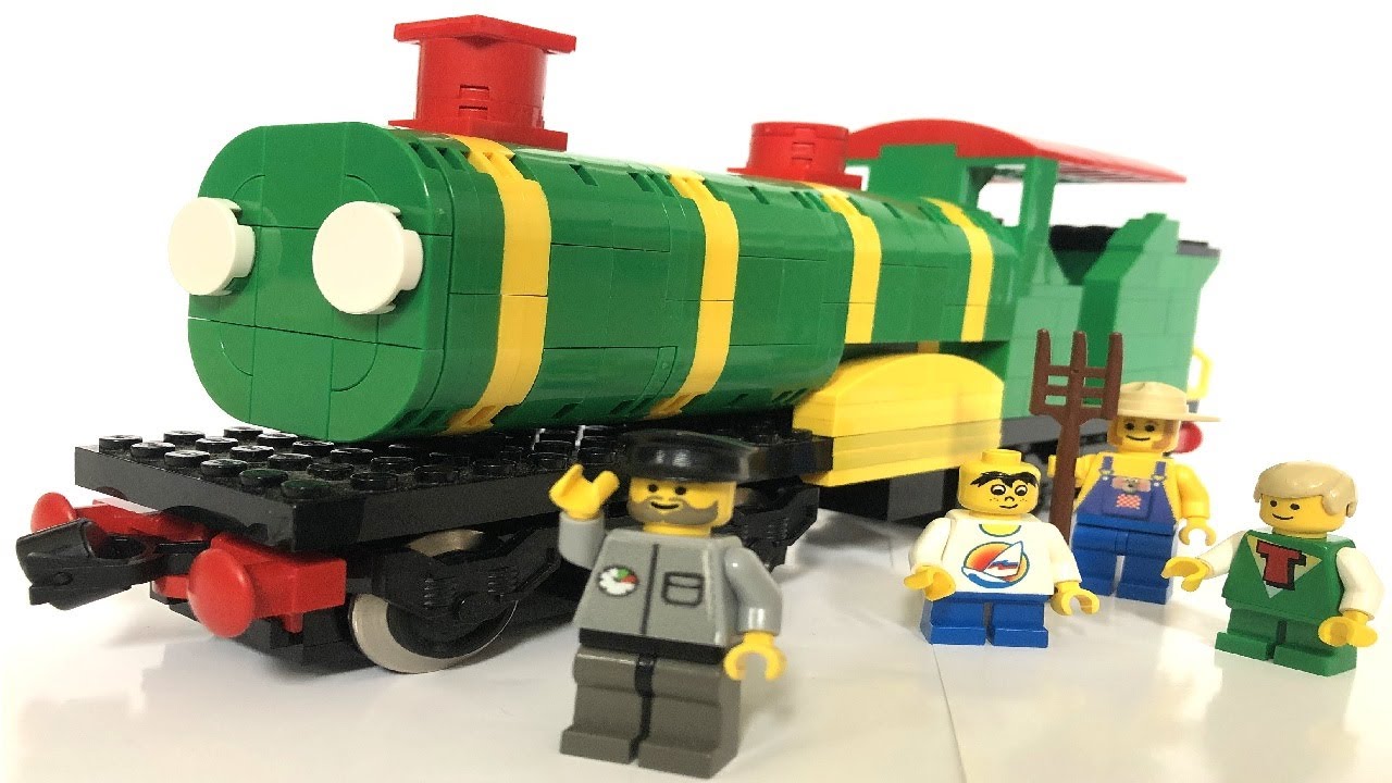 LEGO LOCO PC Steam Locomotive MOC - YouTube