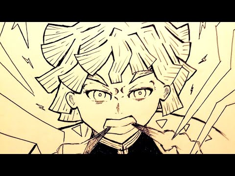 Drawing Zenitsu from Kimetsu no Yaiba! (Demon Slayer) - Bored Artist on ...