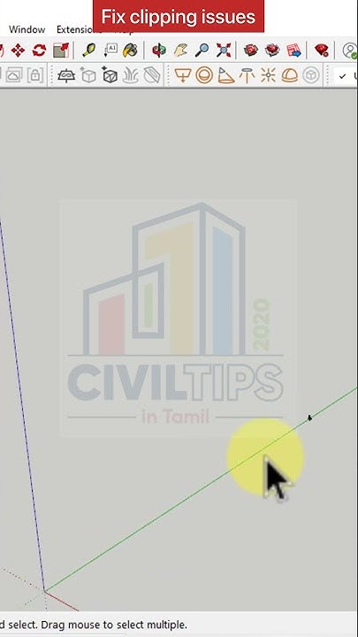 Fix clipping issues in sketchup - YouTube