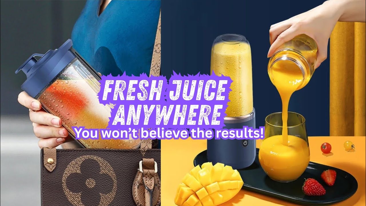 Portable Fruit Juice Blender | Fresh Smoothies & Shakes - YouTube