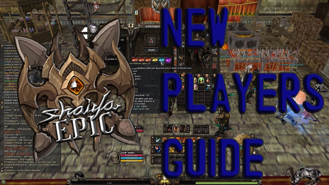 Shaiya EPIC - New Players Guide Part 2/3 (How to Link Gears) - YouTube
