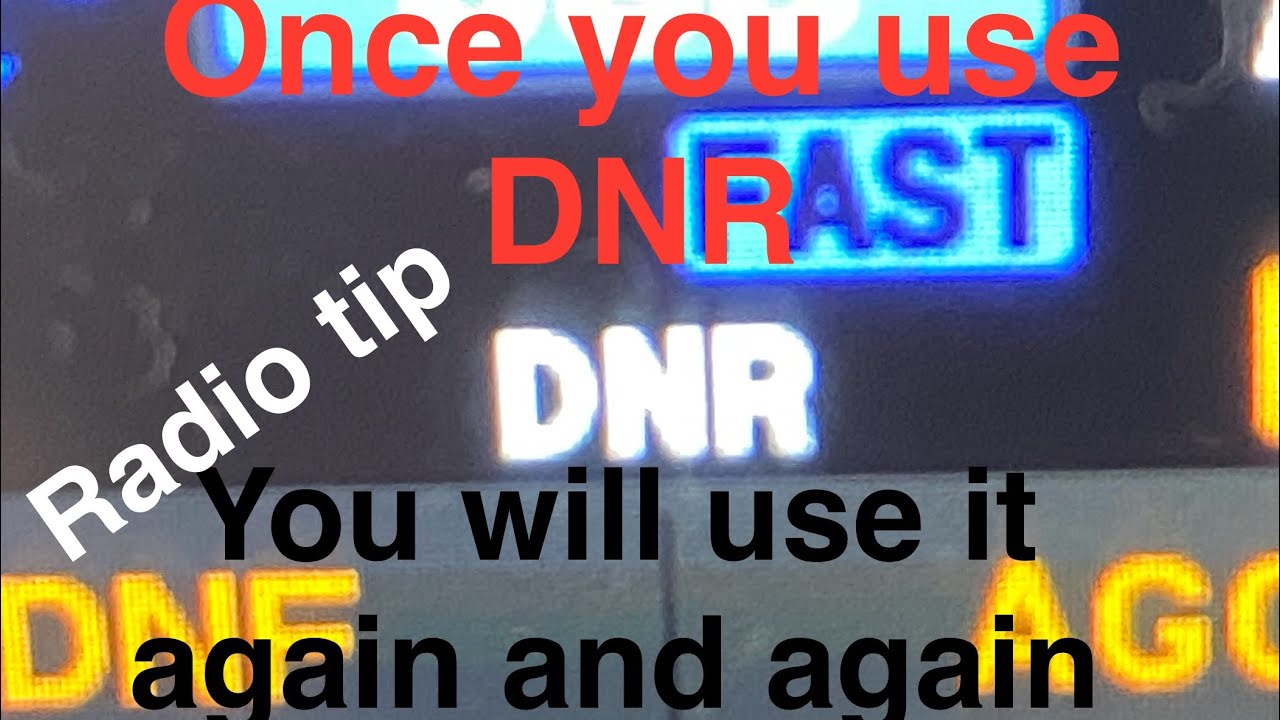 DNR on HF tip for clear radio - YouTube