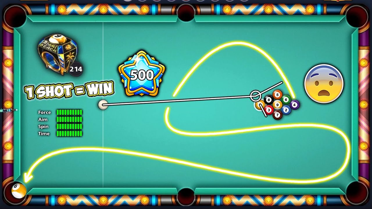 LEVEL 500 Miami Rings 214 Incredible 9 Ball ONE SHOT = WIN ...