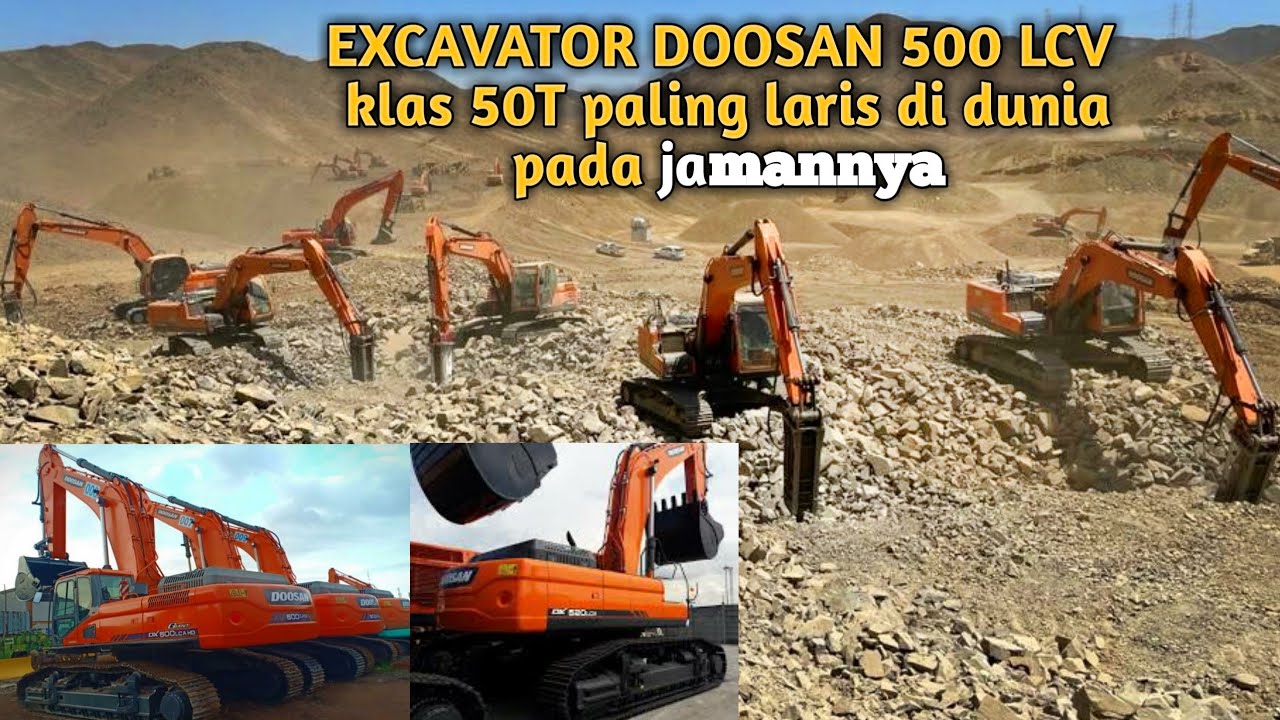 DOOSAN 500 LCV ‼️ The world's best-selling 50T class excavator at that ...