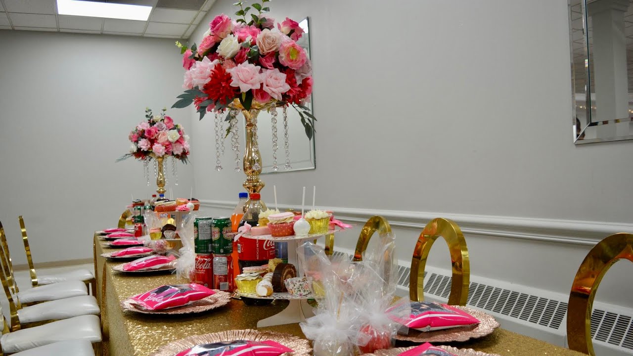 Baptism Decoration Set up Centrepieces - YouTube