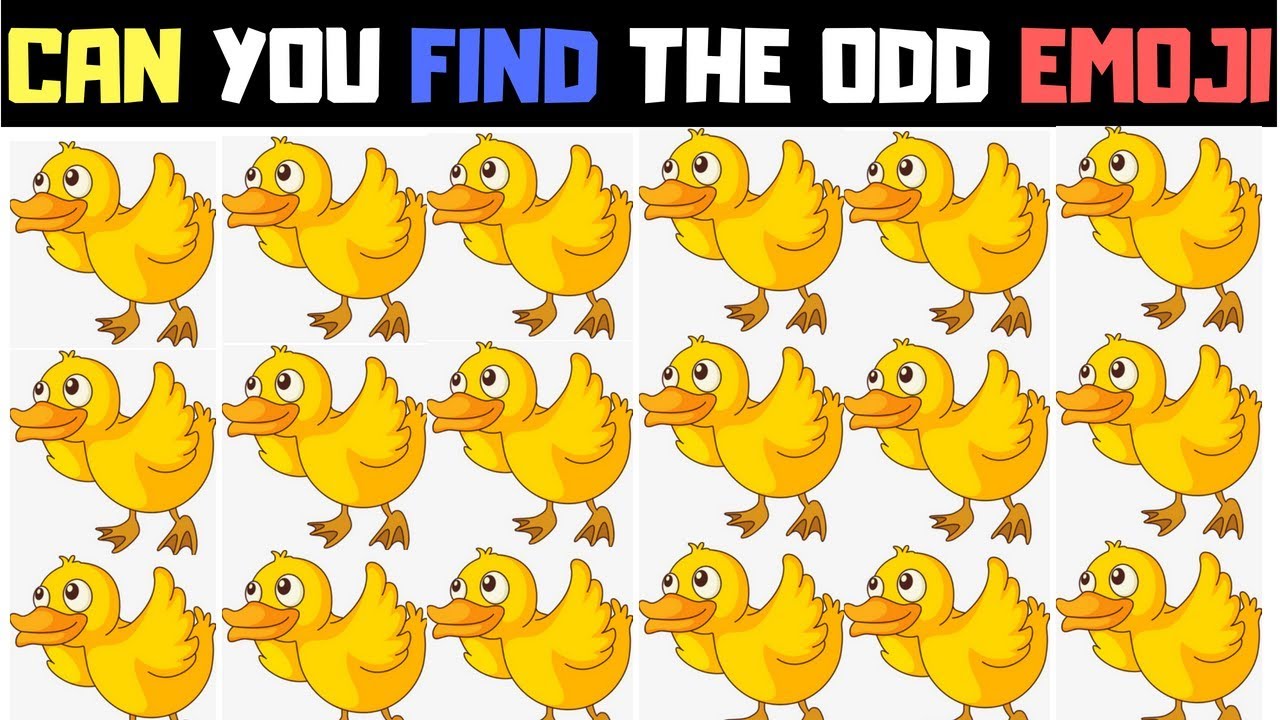Find The Odd Emoji Out | Spot The Difference Emoji Vol#14 | Emoji ...