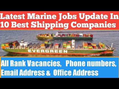 Current Vacancies Update From 10 Good Shipping Companies | phone ...