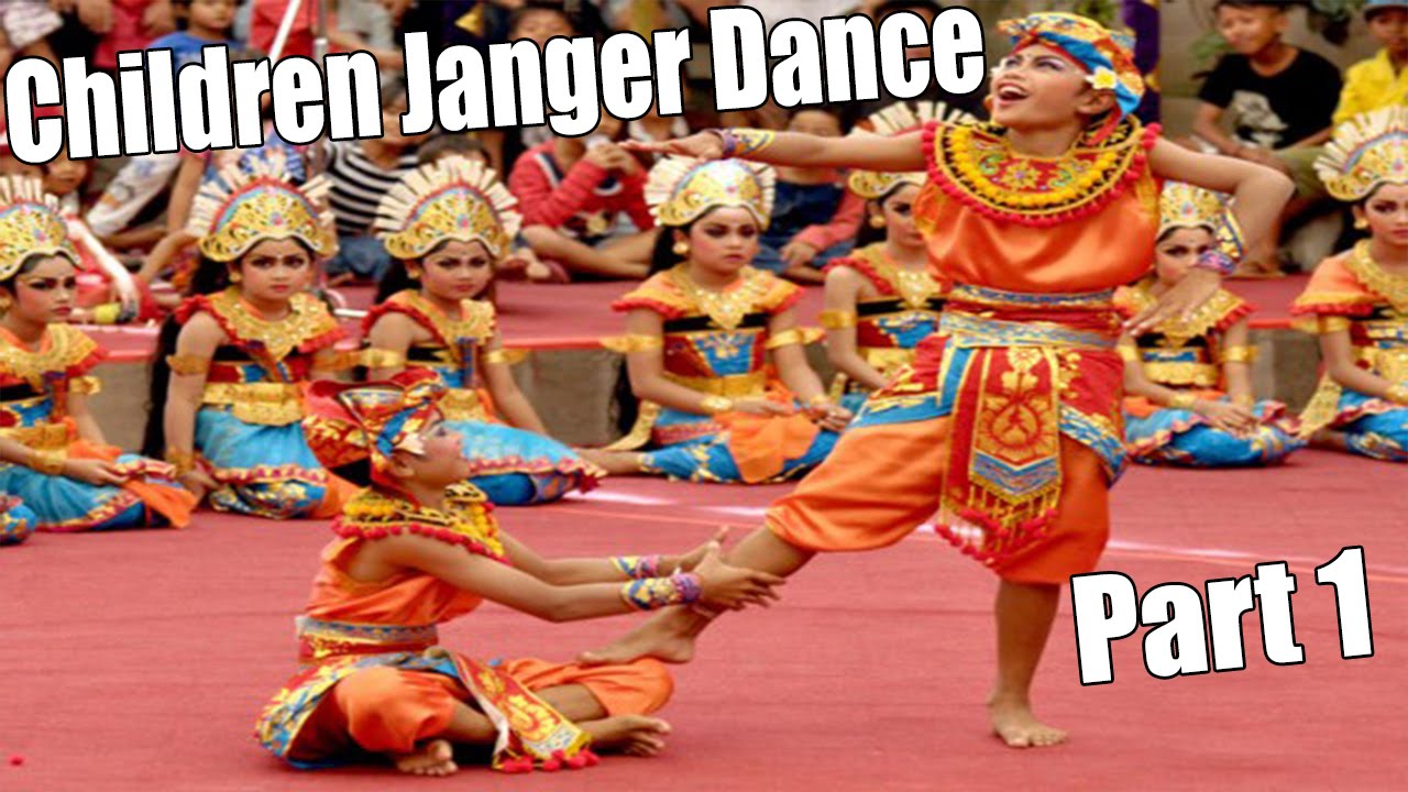 Beautiful Janger Dance & Song Performed by Balinese Children at Bali ...