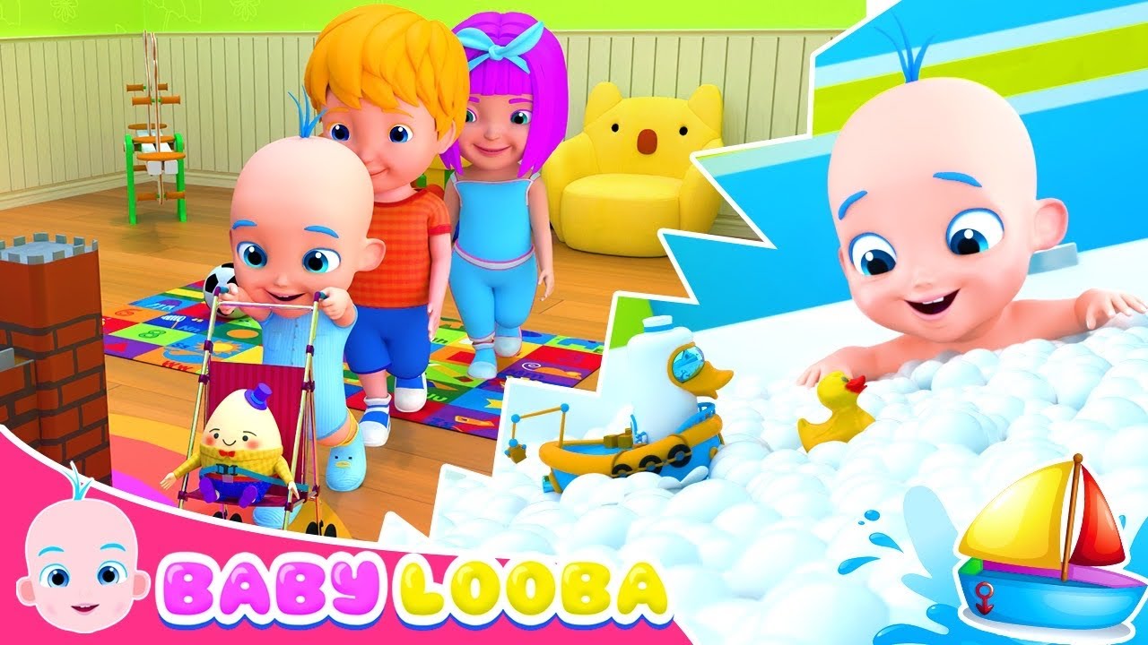 Bath Time and Humpty Dumpty Compilation | Baby Looba | #bathsong # ...