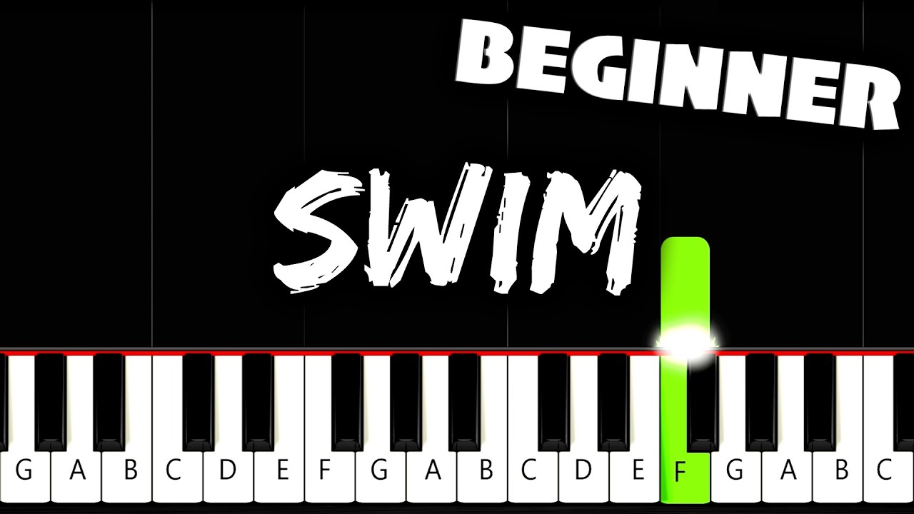 BTS (방탄소년단) - SWIM - BEGINNER Piano Tutorial - YouTube
