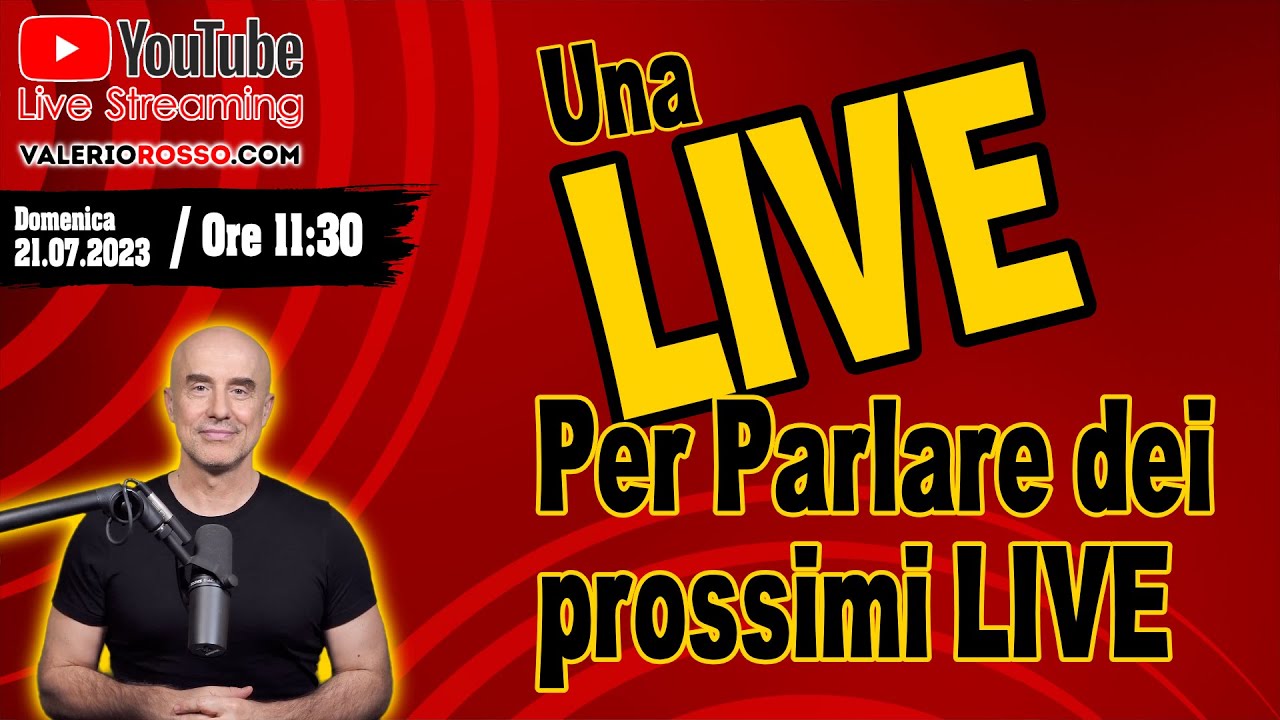 [LIVE] Una LIVE per parlare delle nuove LIVE | con Valerio Rosso - YouTube