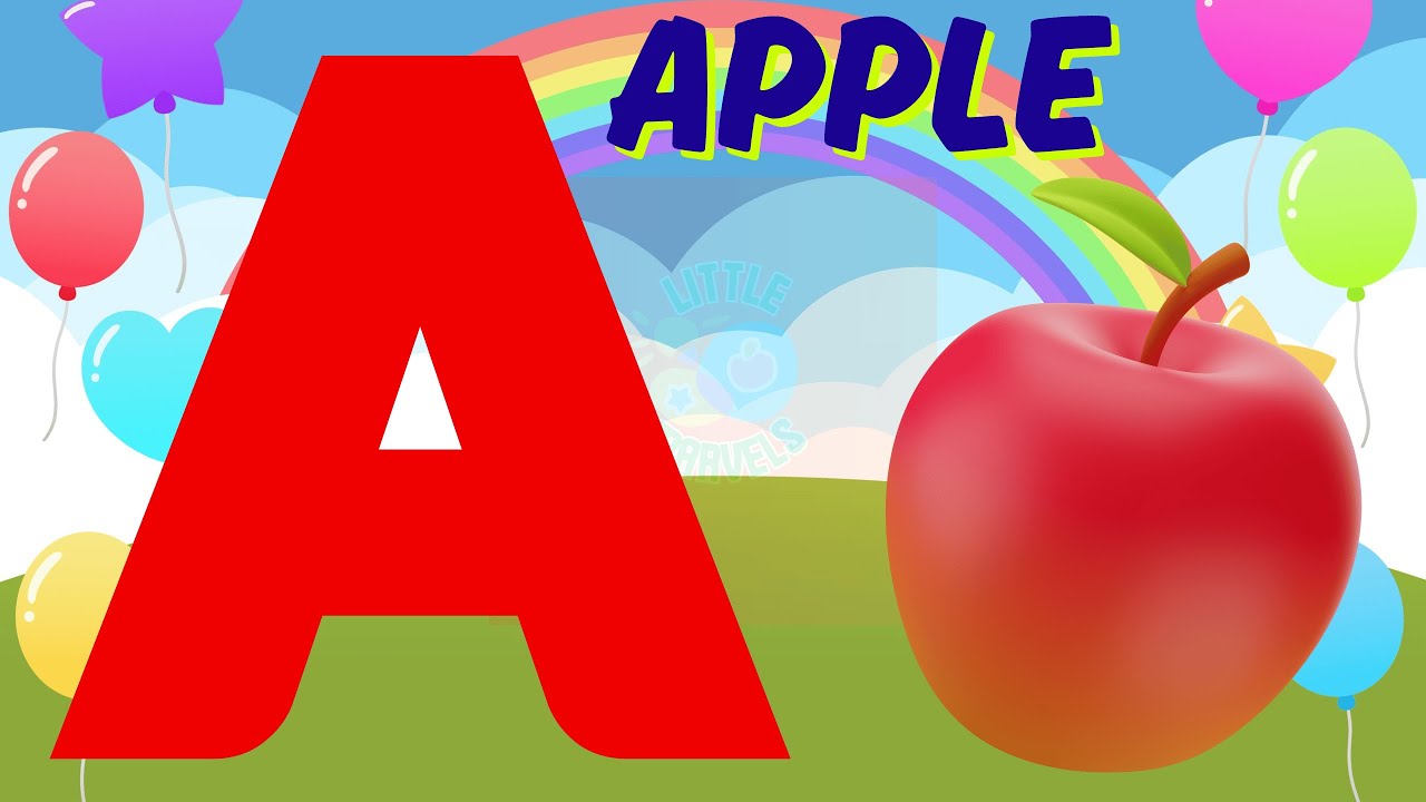 Fun way to Learn A is for Apple : Phonics Song | Numbers Song | ABC ...