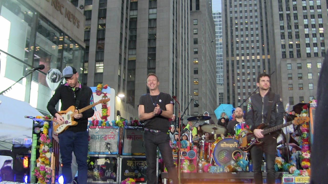 COLDPLAY COMPLETE Soundcheck and Concert Live at the Today Show New ...