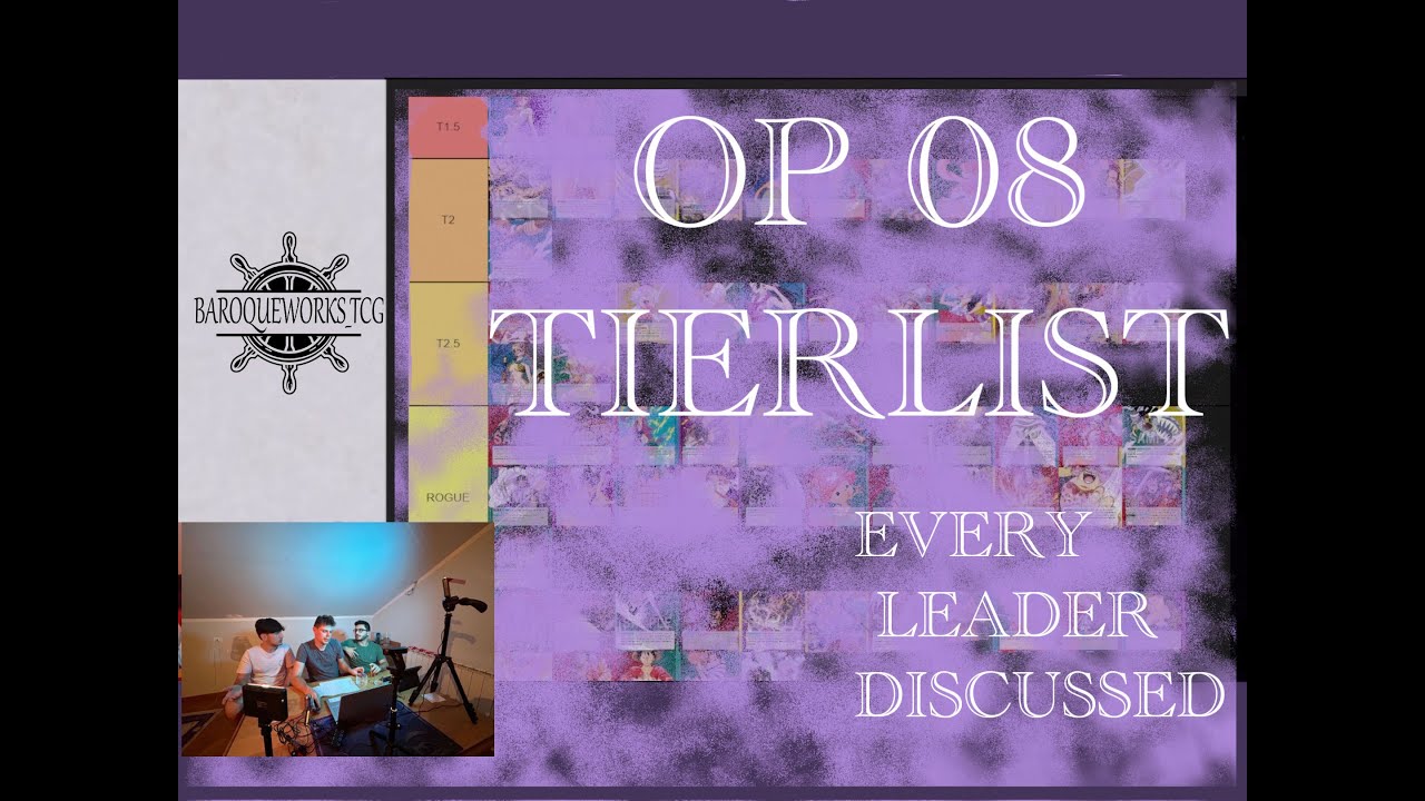 TIERLIST OP08 EVERY LEADER (OP08, pre ST15-20) - YouTube