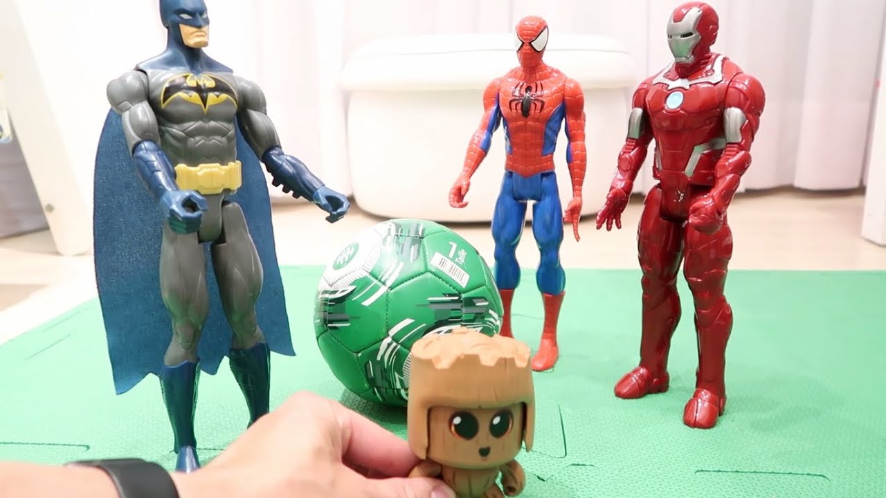 Spider man playing soccer - Role play - YouTube