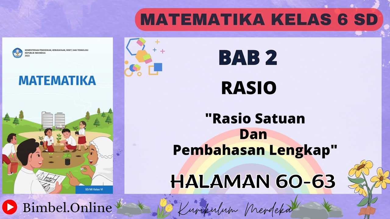 Matematika Kelas 6 Bab 2 : Rasio Satuan - Halaman 60-63 Kurikulum ...