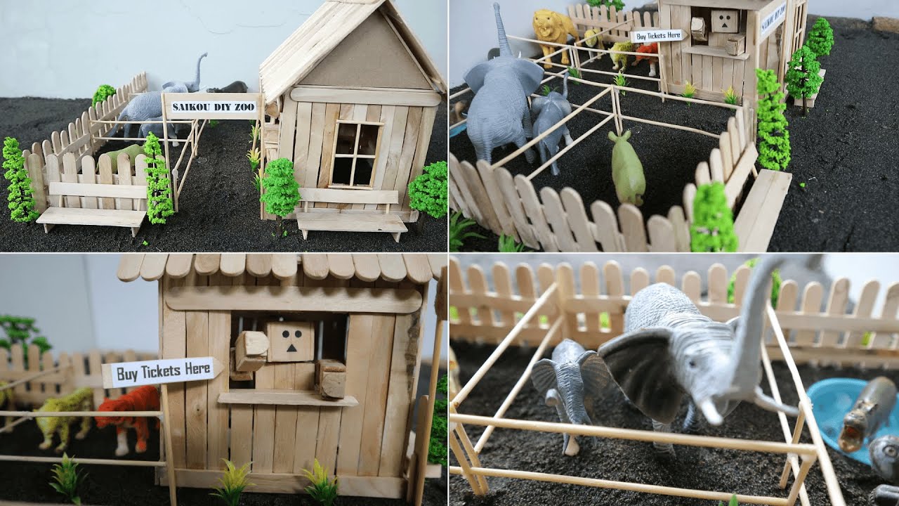 Diy how to make a mini animal zoo - YouTube