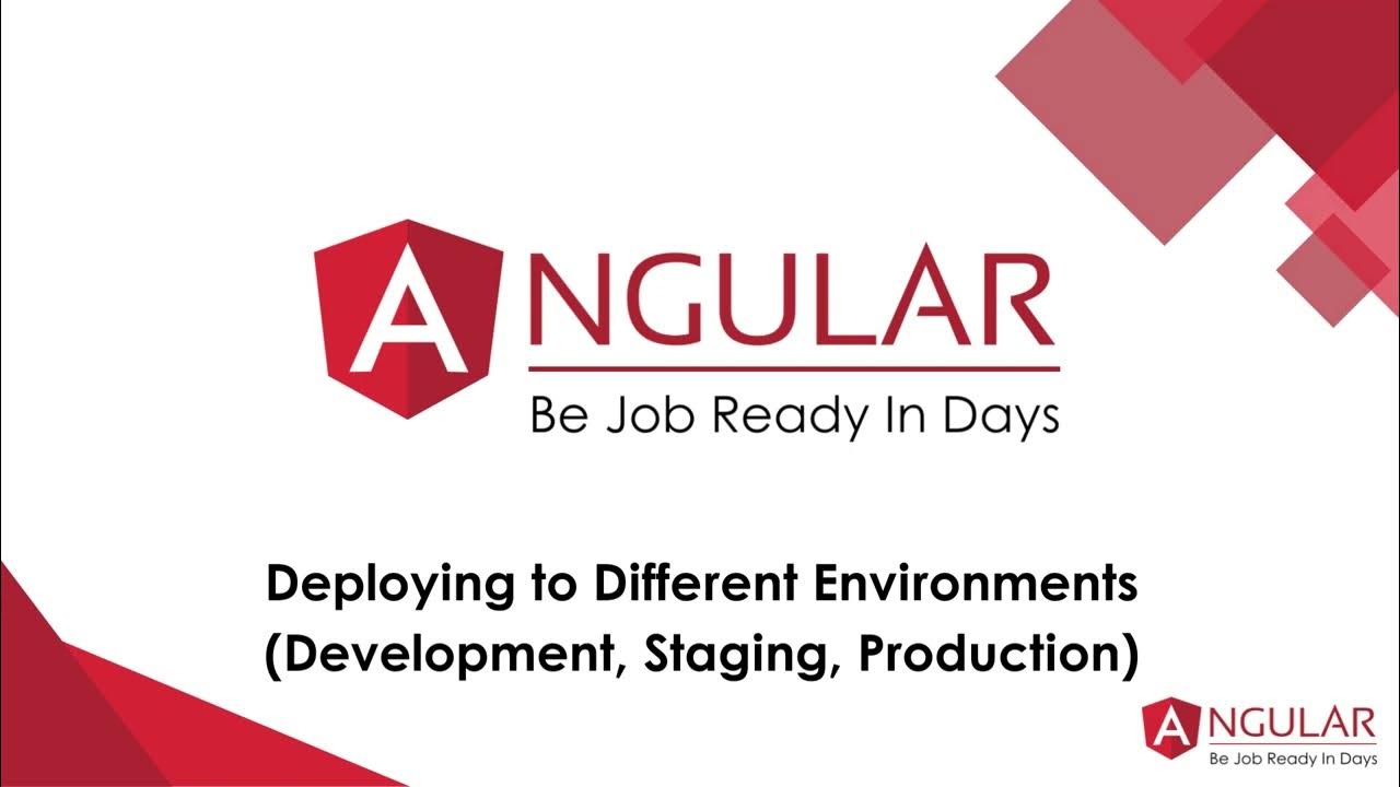 Angular Deployment Mastery: Environments Explained (Dev, Staging, Production) | Chapter 10.2/10 ...