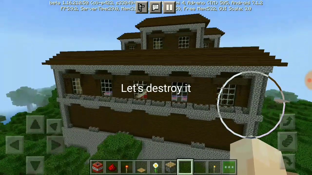 Minecraft : Destroy Woodland Mansion - YouTube